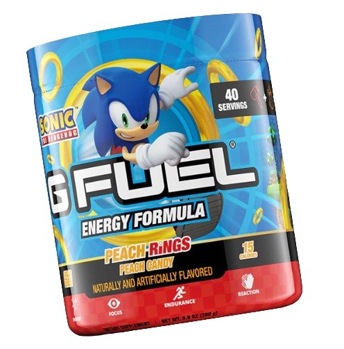 GFUEL Sonic’s Peach Rings Black Edition » www.gamerjuice.cz